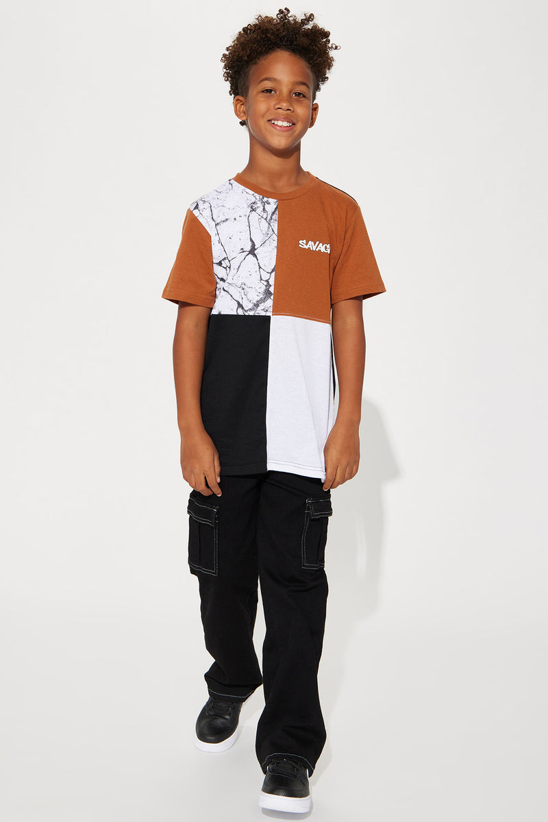 Mini Savage Across The Board Tee - Rust/combo | Fashion Nova, Kids Tops ...