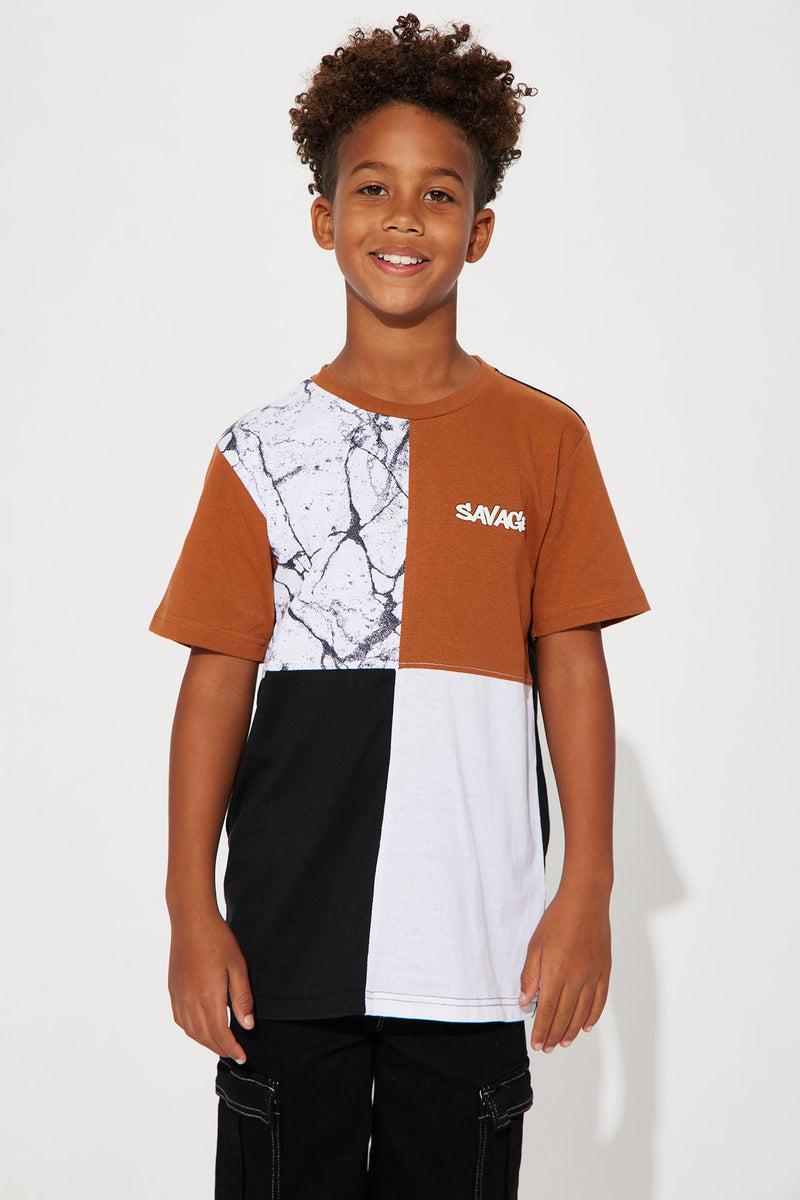 Mini Savage Across The Board Tee - Rust/combo | Fashion Nova, Kids Tops ...