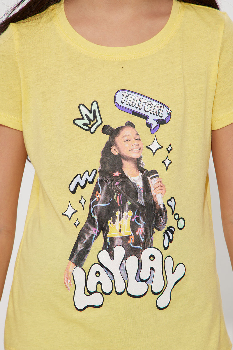 Mini Lay Lay That Girl Short Sleeve Tee - Yellow | Fashion Nova, Kids ...