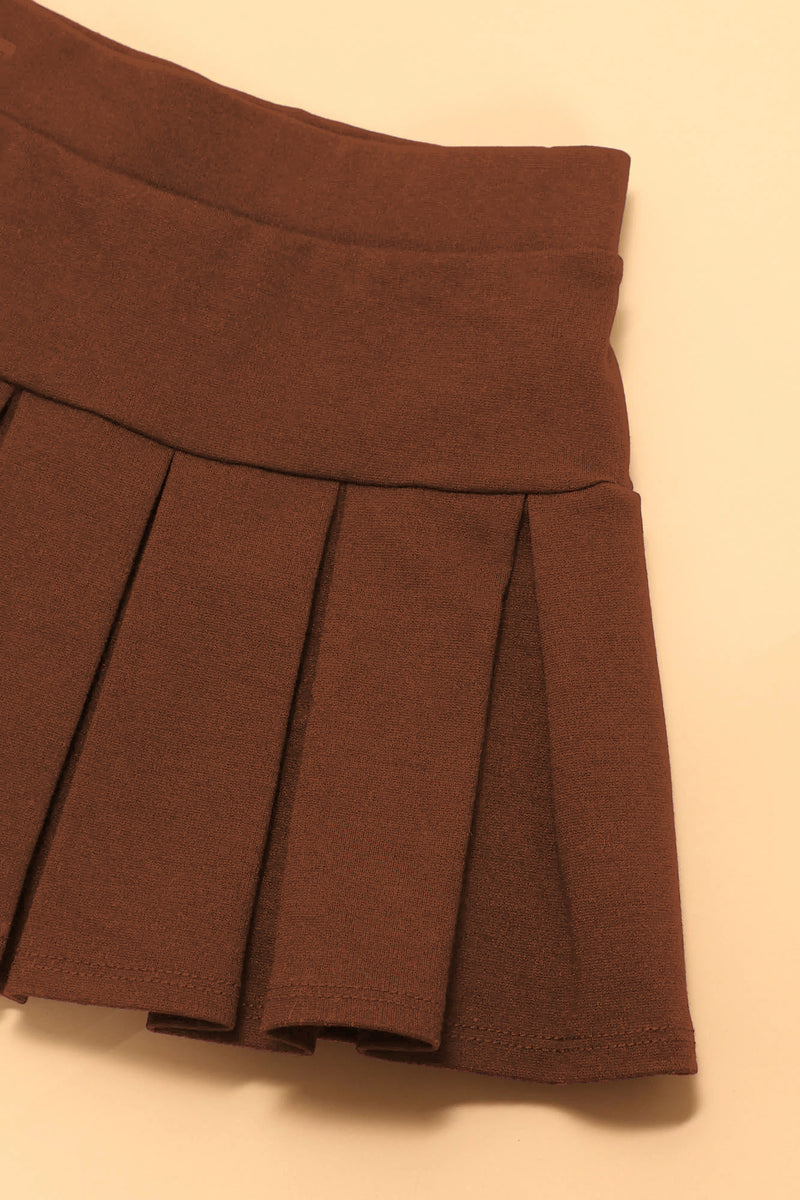 Mini Good Girl Pleated Skirt - Brown | Fashion Nova, Kids Shorts ...