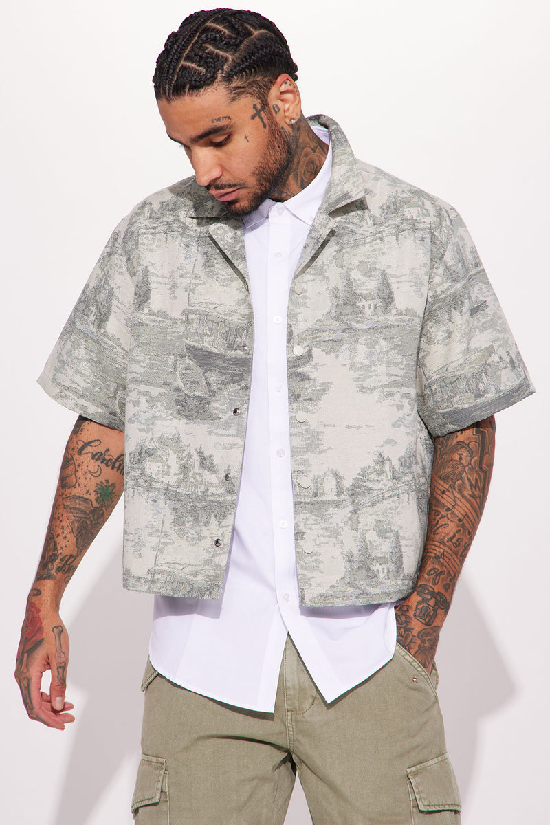 Greener Pastures Cropped Button Up Shirt - Multi Color | Fashion Nova ...