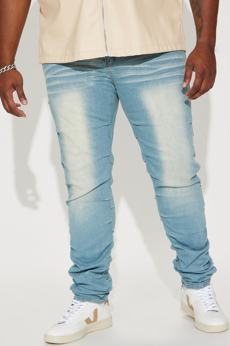 Stack On Stacked Skinny Jeans - Medium Wash | Fashion Nova, Mens Jeans ...