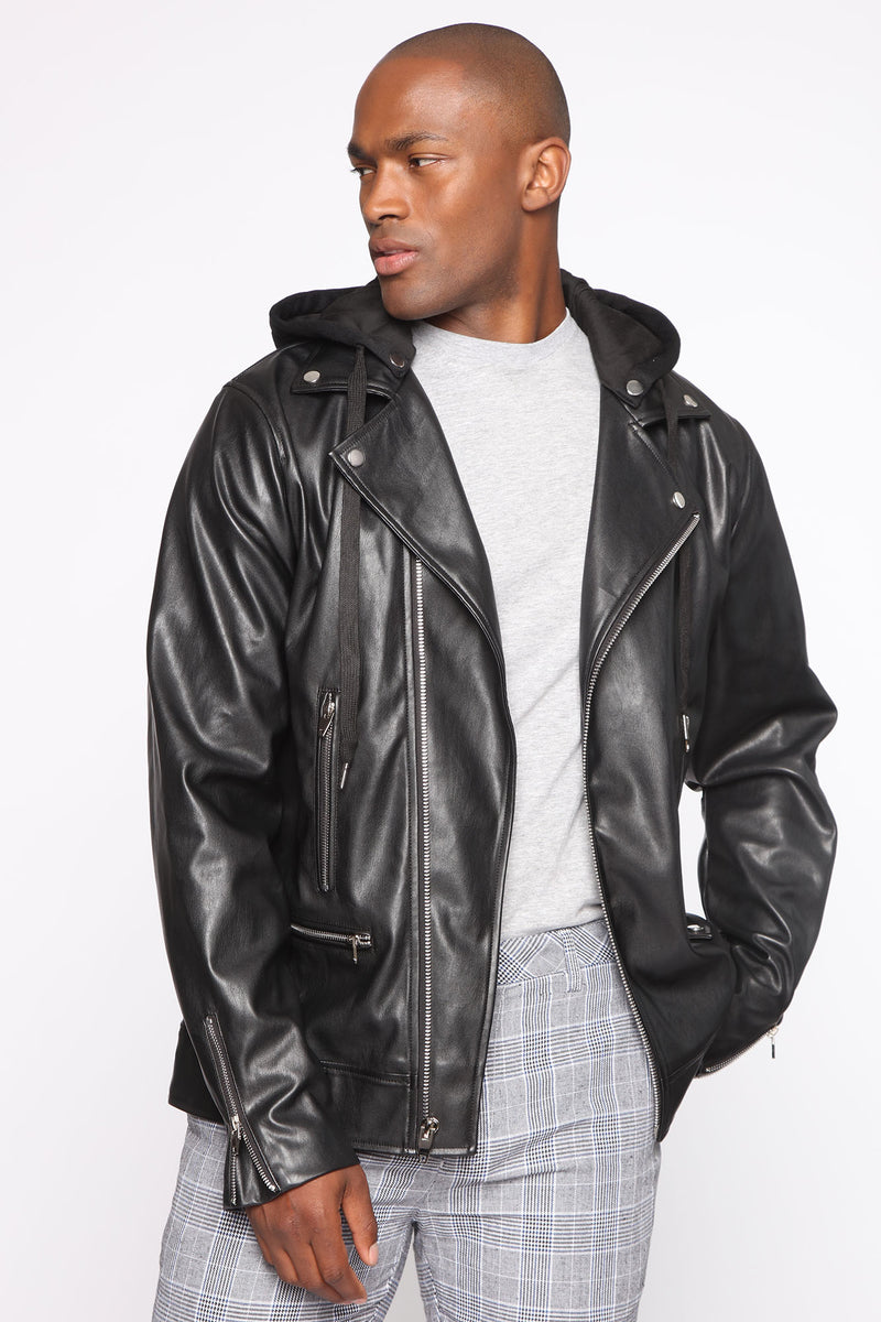 Bad Boy Hooded Moto Jacket - Black | Fashion Nova, Mens Jackets ...