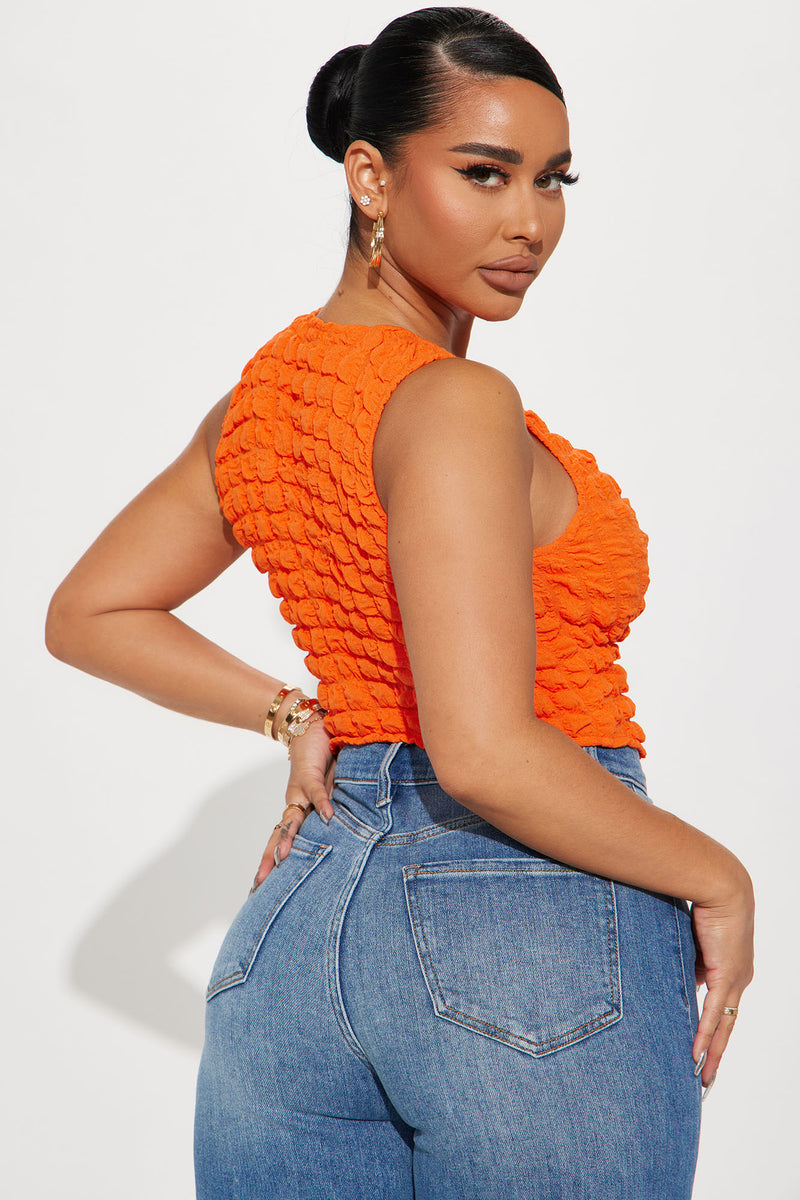 Staci Open Front Top - Orange | Fashion Nova, Knit Tops | Fashion Nova