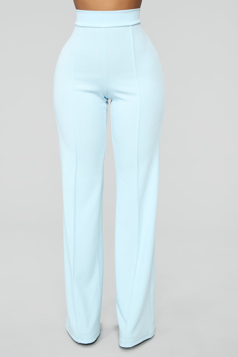 Victoria High Waisted Dress Pants - Light Blue | Fashion Nova, Pants ...