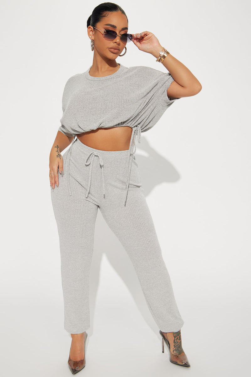 Fay Seasons Pant Set - Heather Grey | Fashion Nova, Matching Sets ...