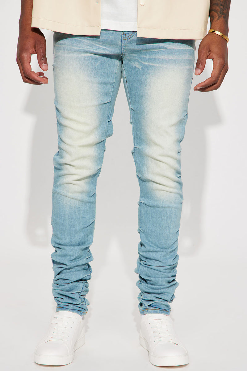 Stack On Stacked Skinny Jeans - Medium Wash | Fashion Nova, Mens Jeans ...