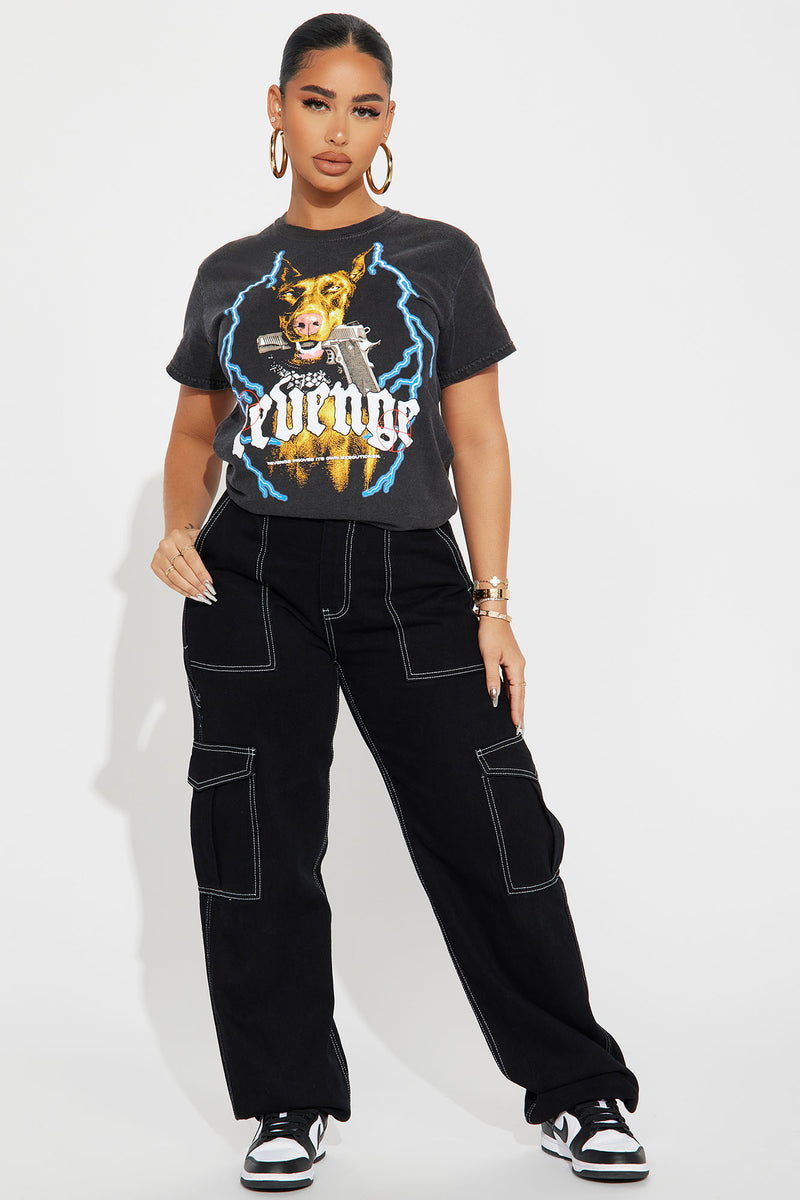 Revenge Dog Washed Graphic Tee - Black Wash | Fashion Nova, Screens ...