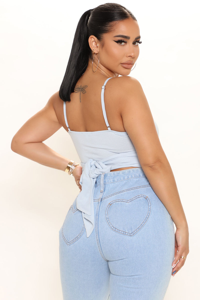 Love The Lifestyle Crop Top - Blue | Fashion Nova, Knit Tops | Fashion Nova