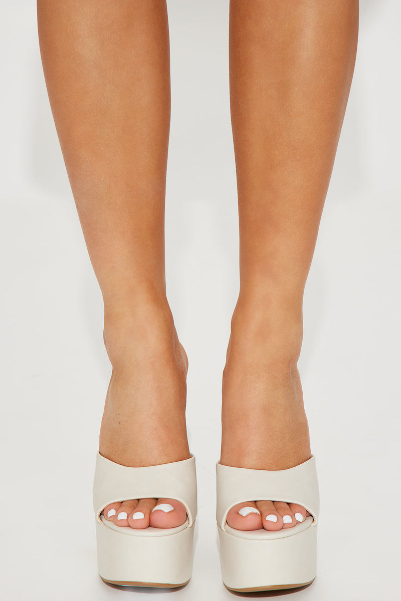 Elevate Me Platform Mules - Ivory | Fashion Nova, Shoes | Fashion Nova
