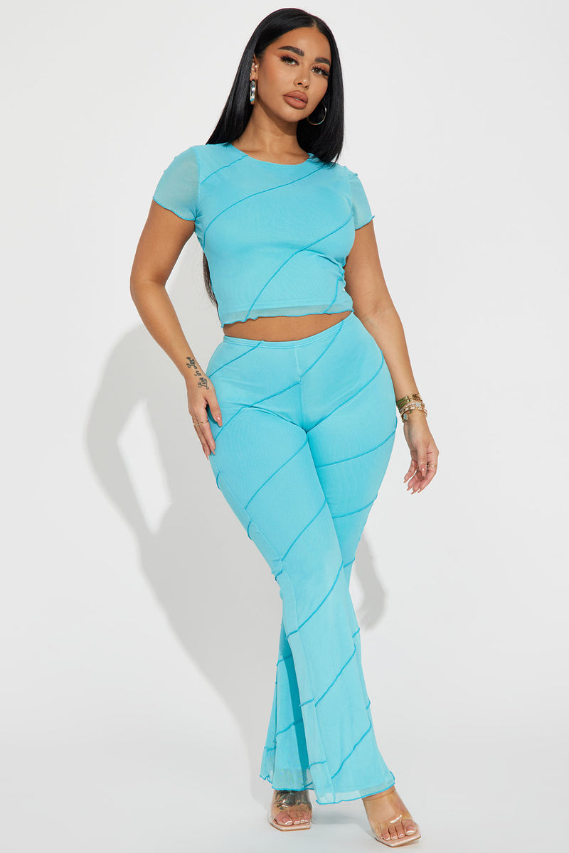 Keep it Classy Pant Set - Aqua | Fashion Nova, Matching Sets | Fashion Nova