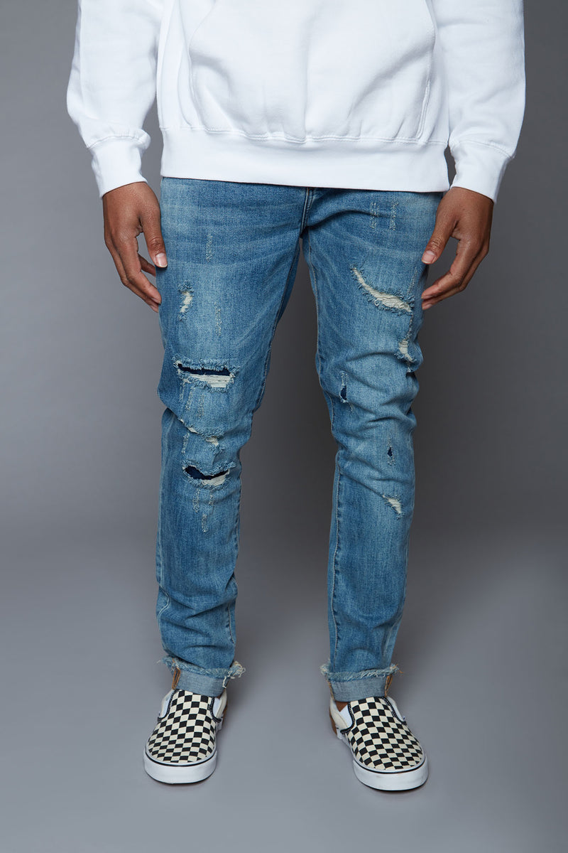Jagger Slim Taper Jean - VintageBlueWash | Fashion Nova, Mens Jeans ...