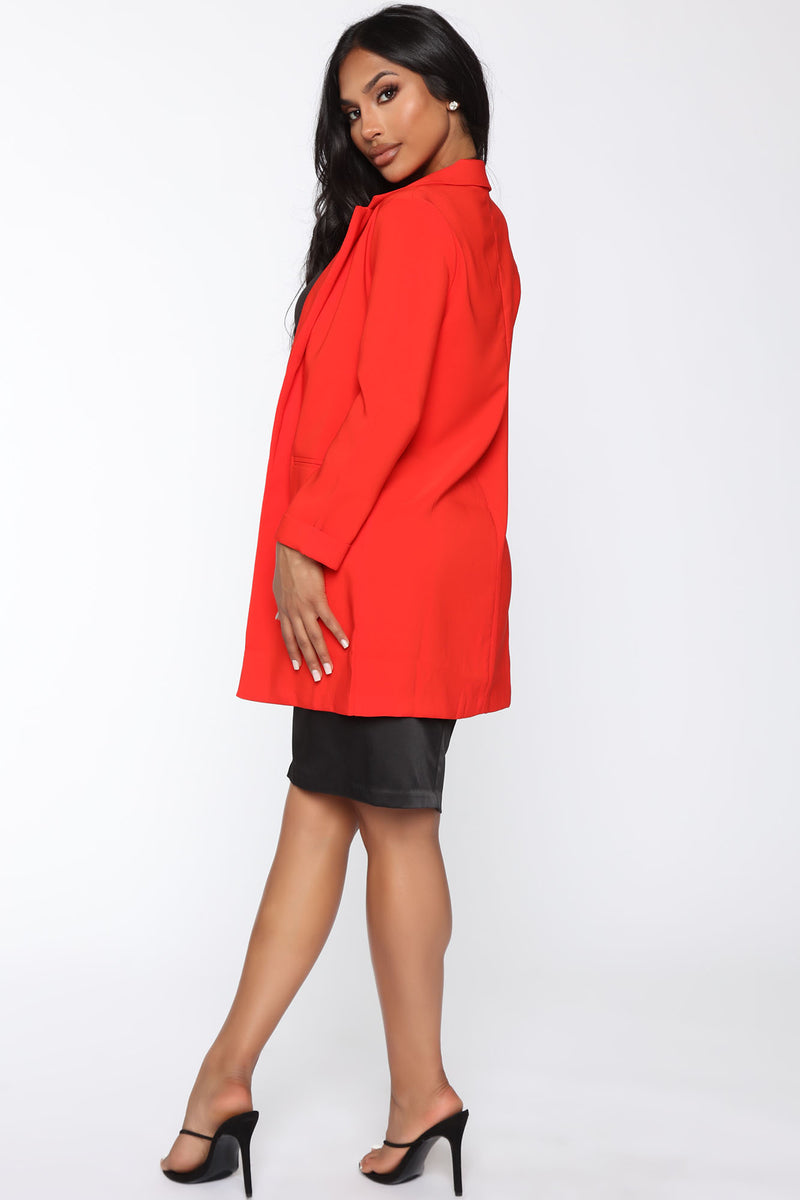 You Can Call Me Boss Lady Blazer - Red | Fashion Nova, Jackets & Coats ...