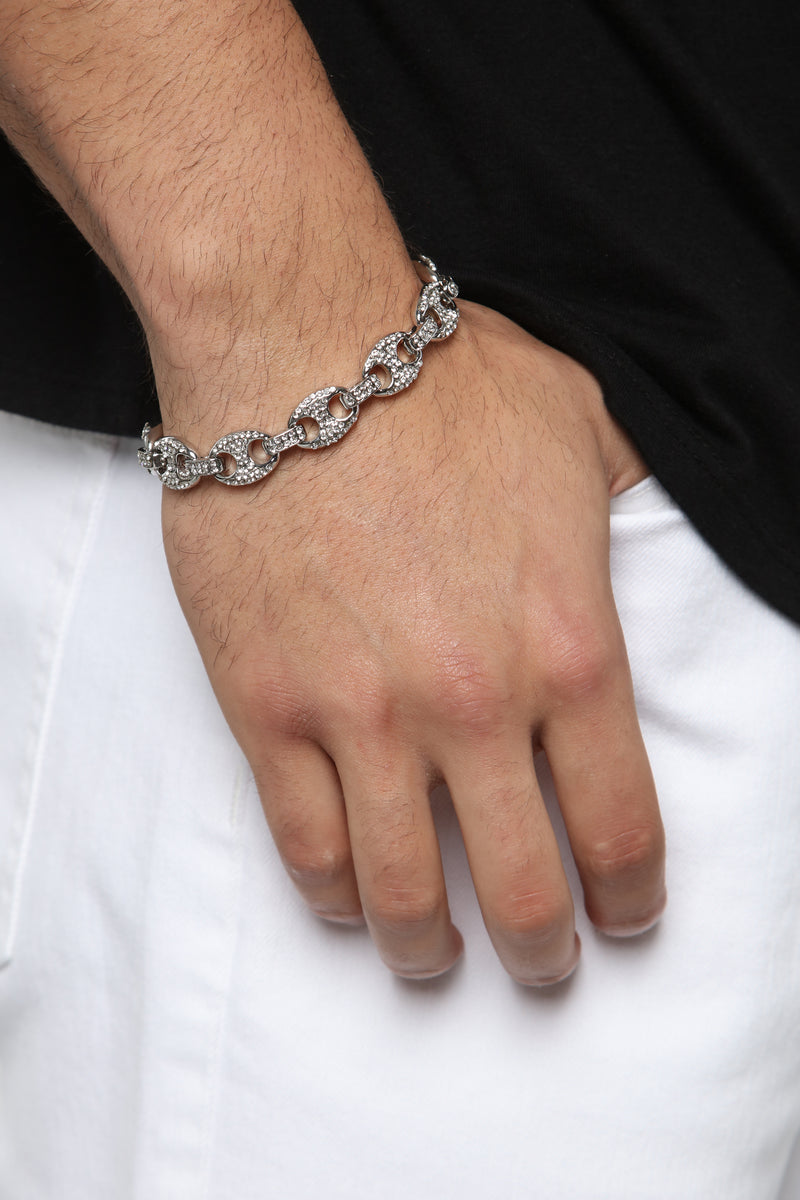 Ice Box Chain Link Bracelet - Silver | Fashion Nova, Mens Jewelry ...