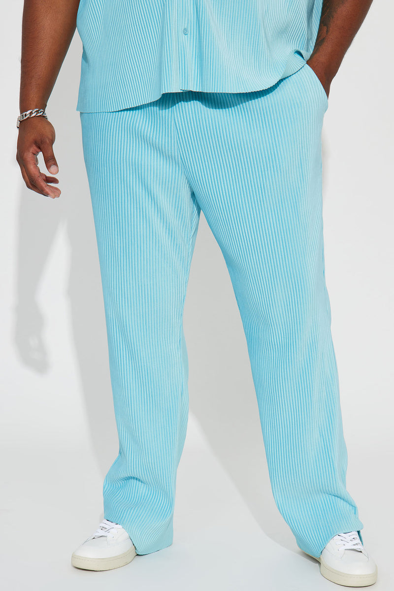 Stacks Textured Slim Slit Pants - Light Blue | Fashion Nova, Mens Pants ...