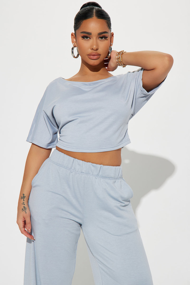 Enjoy The Day Pant Set - Blue | Fashion Nova, Matching Sets | Fashion Nova