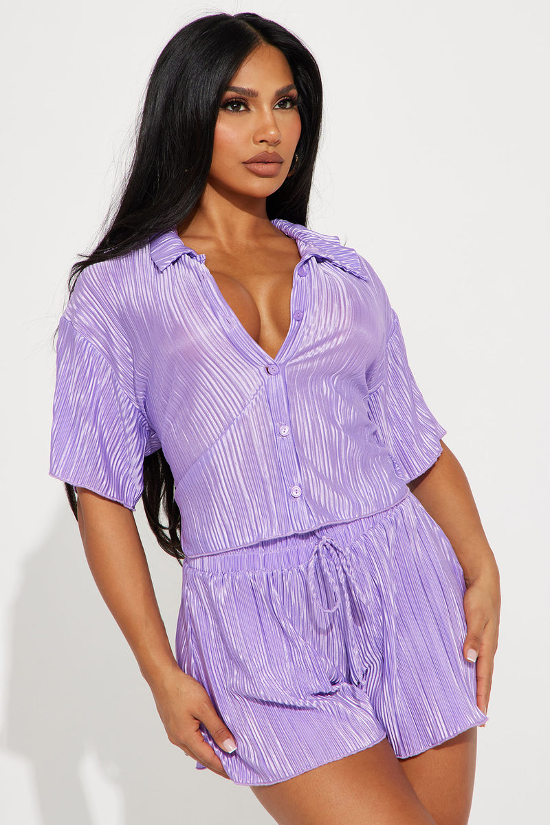 Julia Plisse Short Set - Lavender | Fashion Nova, Matching Sets ...