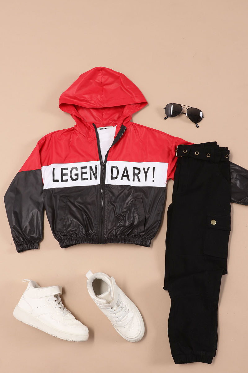 Mini Legendary Windbreaker - Red/combo | Fashion Nova, Kids Jackets ...