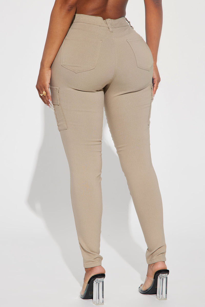 Hyperstretch Cargo Skinny Pant - Taupe | Fashion Nova, Pants | Fashion Nova