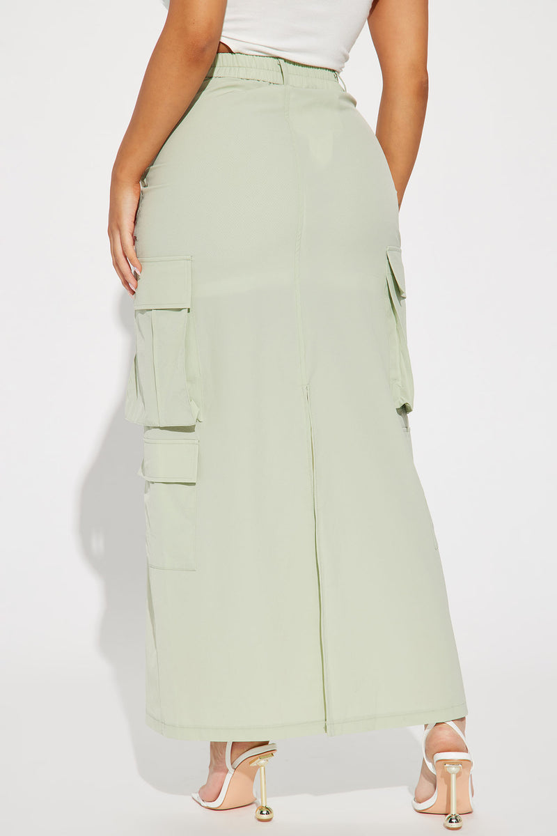Jalissa Cargo Maxi Skirt - Sage | Fashion Nova, Skirts | Fashion Nova