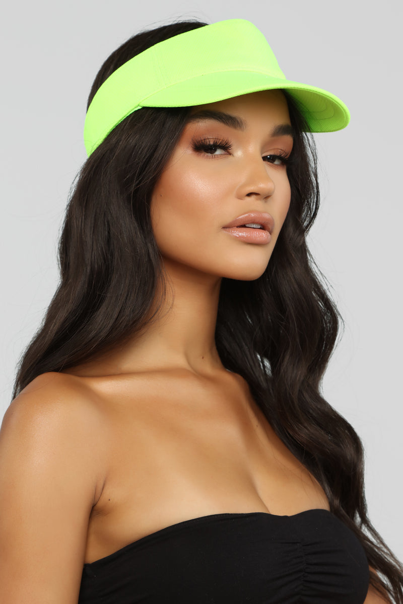 Get Turnt Not Burnt Visor - Lime Green | Fashion Nova, Accessories ...