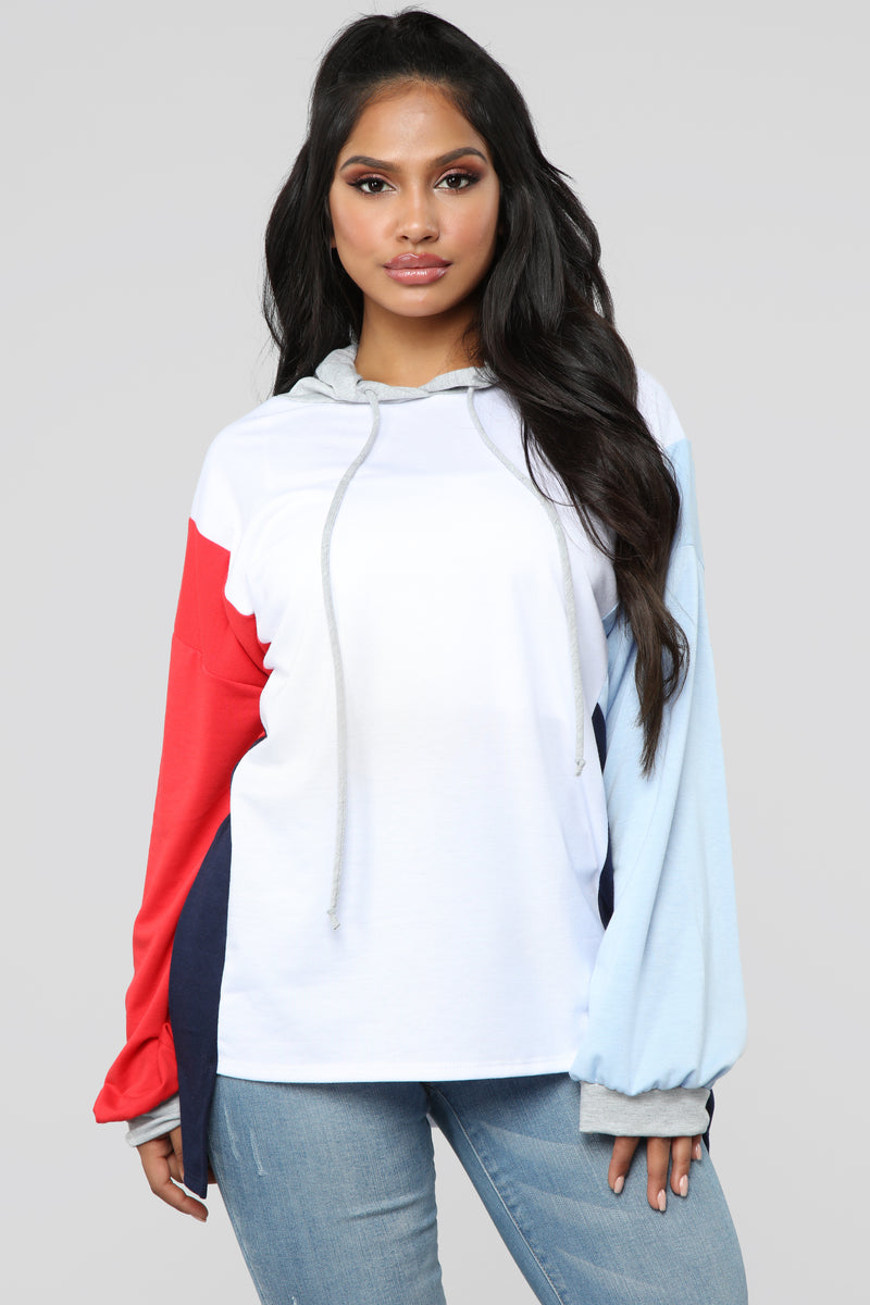 Dare To Try Colorblock Top - White/Combo | Fashion Nova, Knit Tops ...