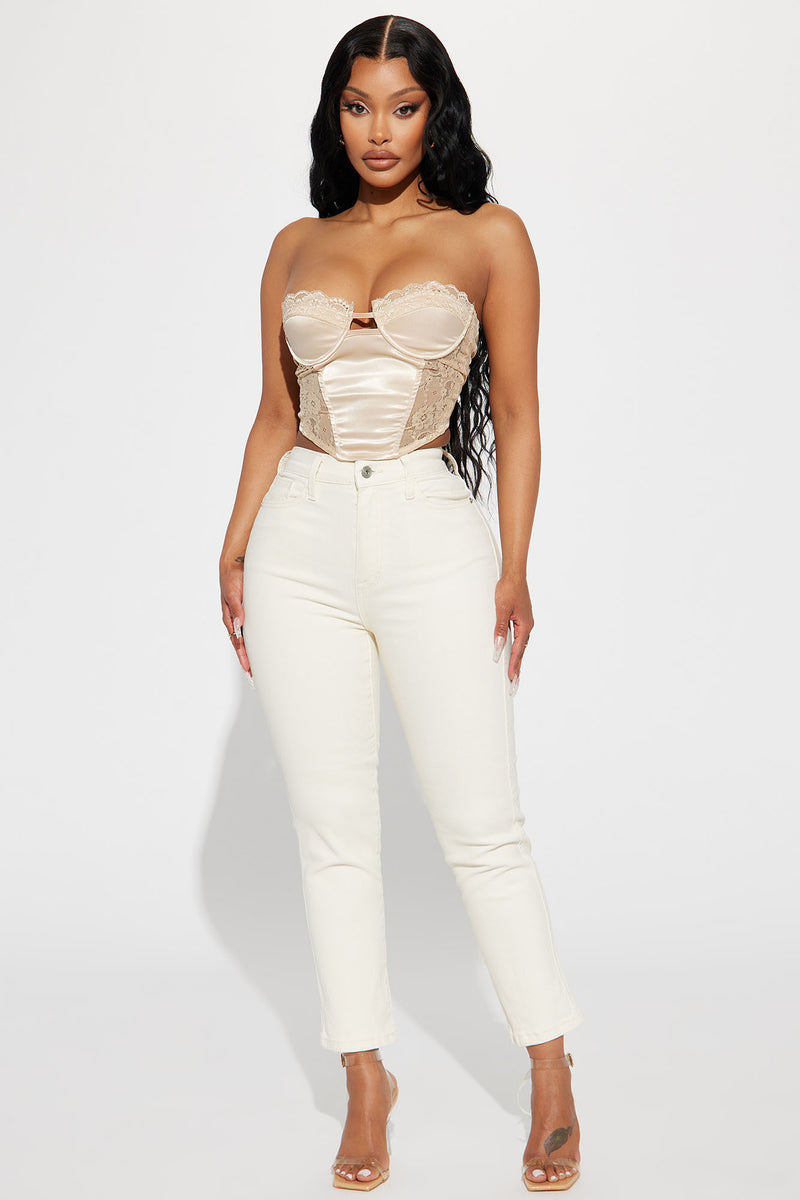 Pure Darling Stretch Ankle Skinny Jean - Off White | Fashion Nova, Jeans | Fashion Nova