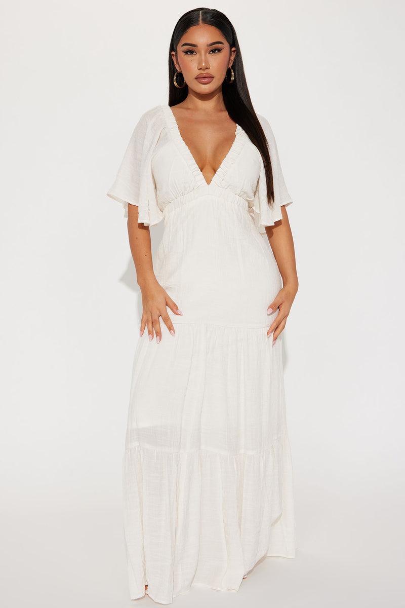 Coastal Breeze Maxi Dress - Cream | Fashion Nova, Dresses | Fashion Nova