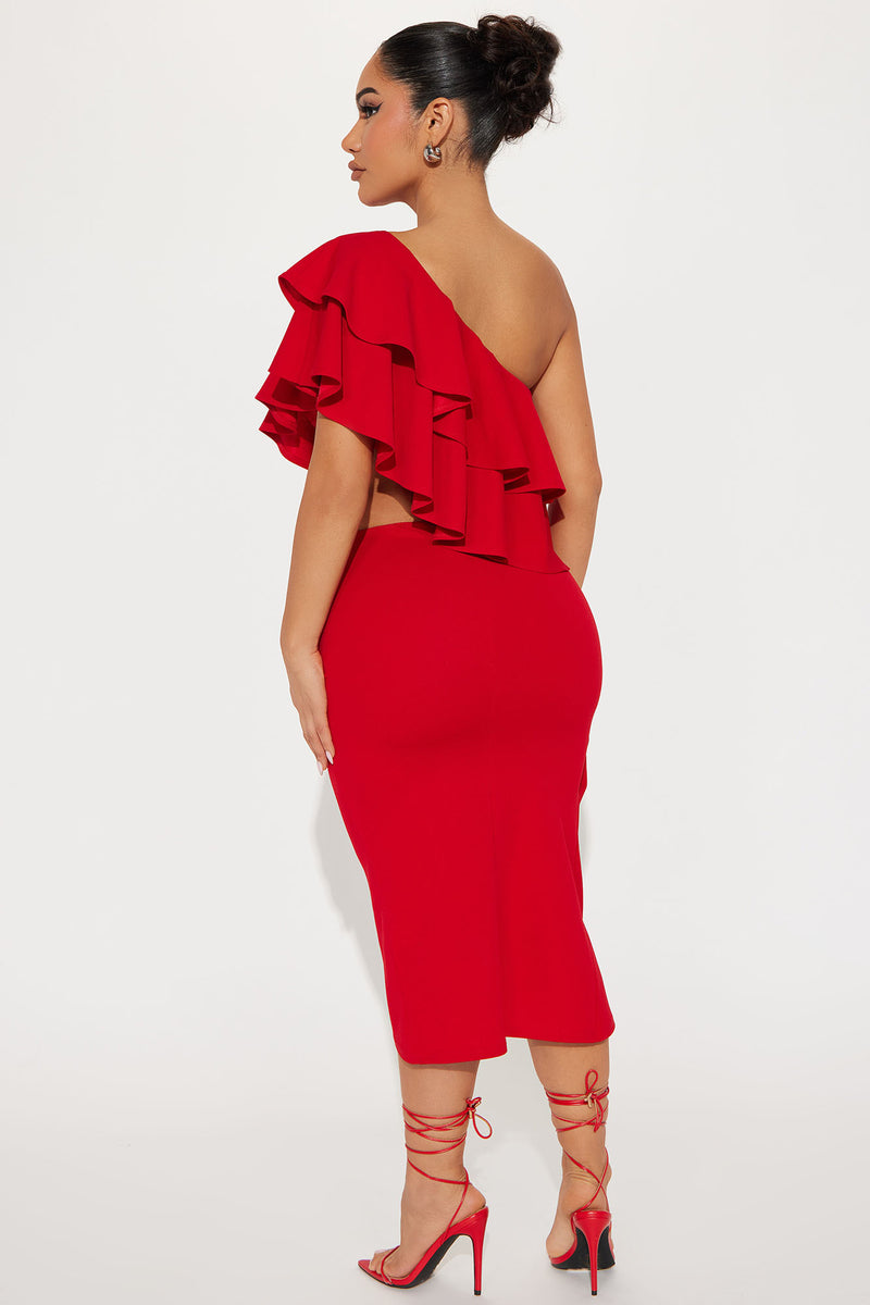 Lascivious Time Midi Dress - Red | Fashion Nova, Dresses | Fashion Nova