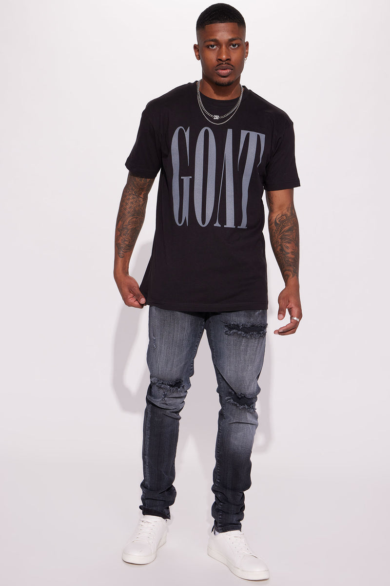 The Big Goat Short Sleeve Tee - Black | Fashion Nova, Mens Graphic Tees | Fashion Nova