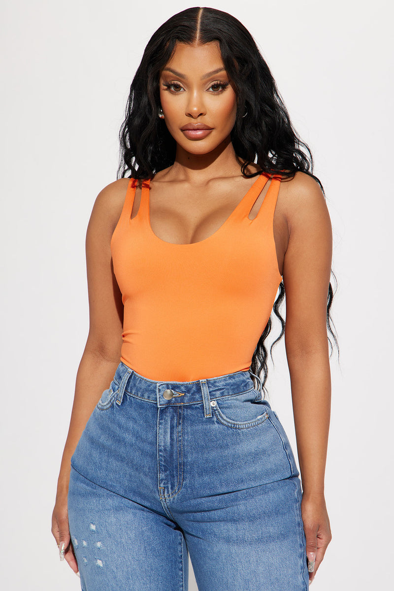 Always On Time Bodysuit - Orange | Fashion Nova, Bodysuits | Fashion Nova