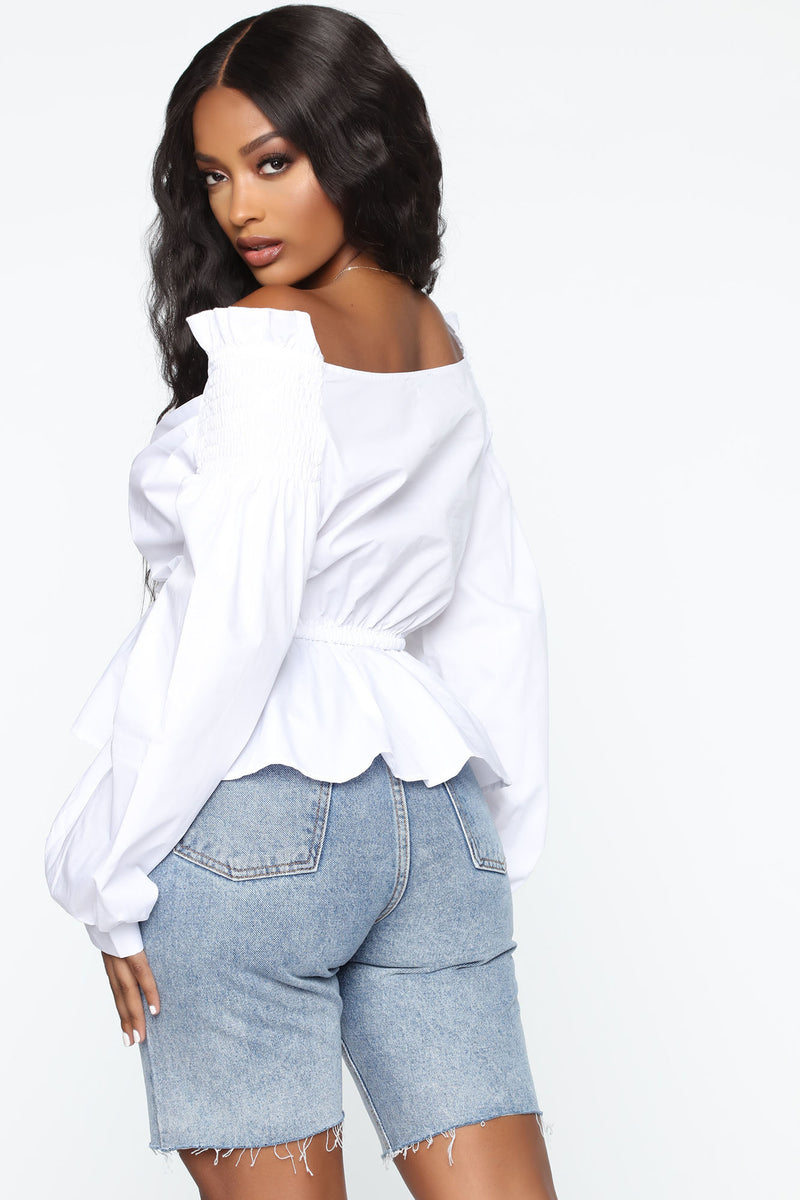 Never Average Top - White | Fashion Nova, Shirts & Blouses | Fashion Nova