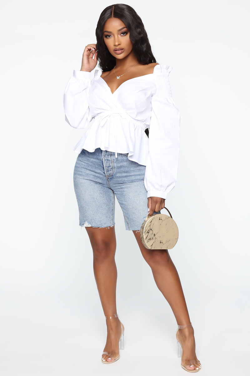 Never Average Top - White | Fashion Nova, Shirts & Blouses | Fashion Nova