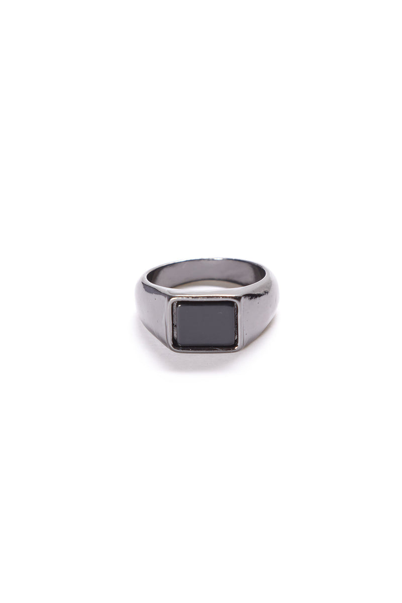 Abyss Rectangle Ring - Silver | Fashion Nova, Mens Jewelry | Fashion Nova