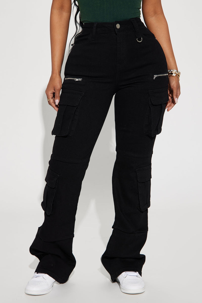City Streets Stretch Cargo Jean - Black | Fashion Nova, Jeans | Fashion ...