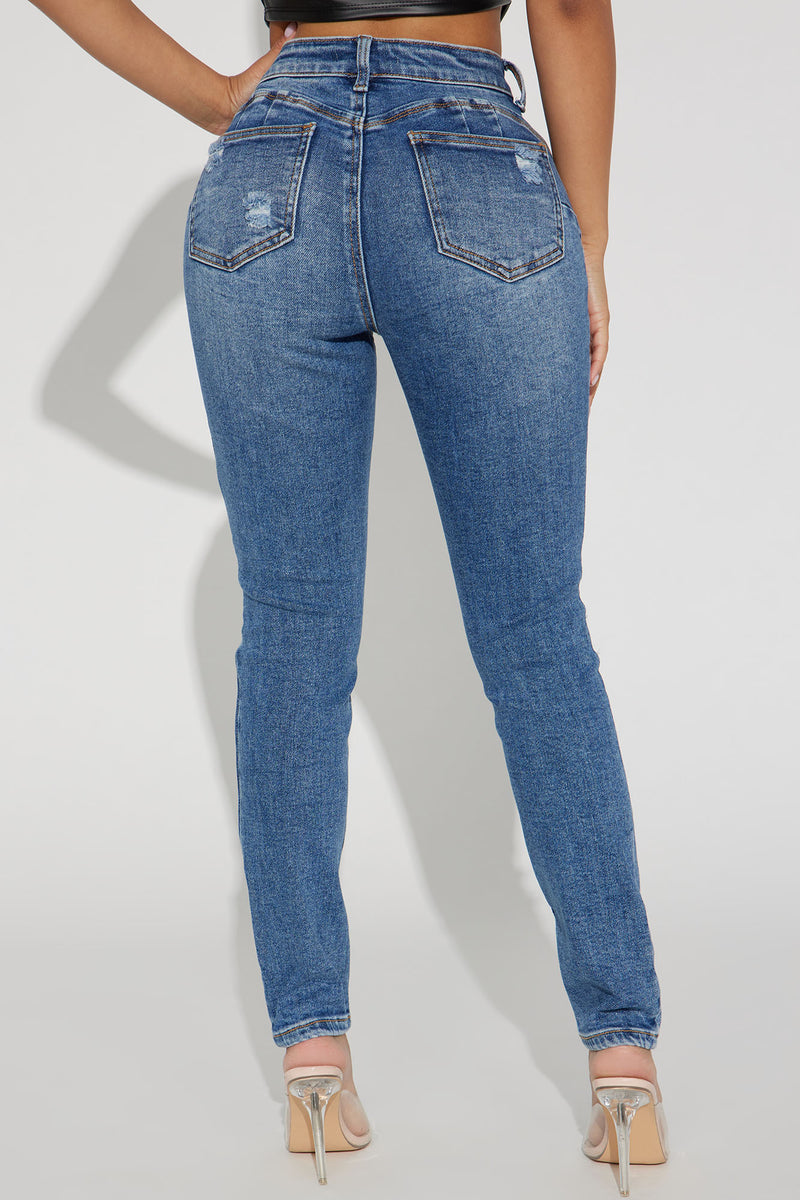 One More Time Booty Lifter Stretch Skinny Jean - Medium Wash | Fashion ...