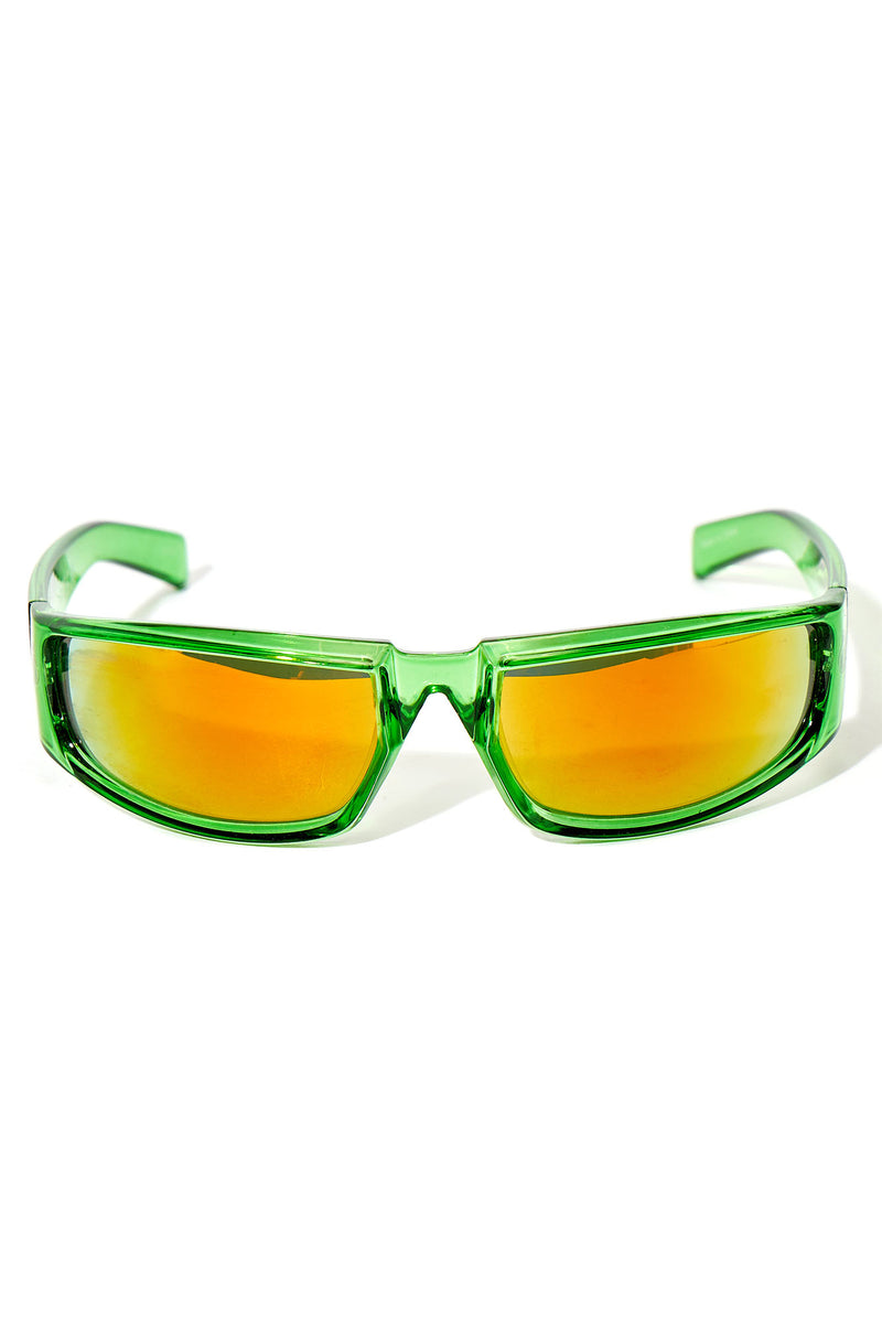 Got You Wrapped Around Sunglasses Green Fashion Nova Sunglasses