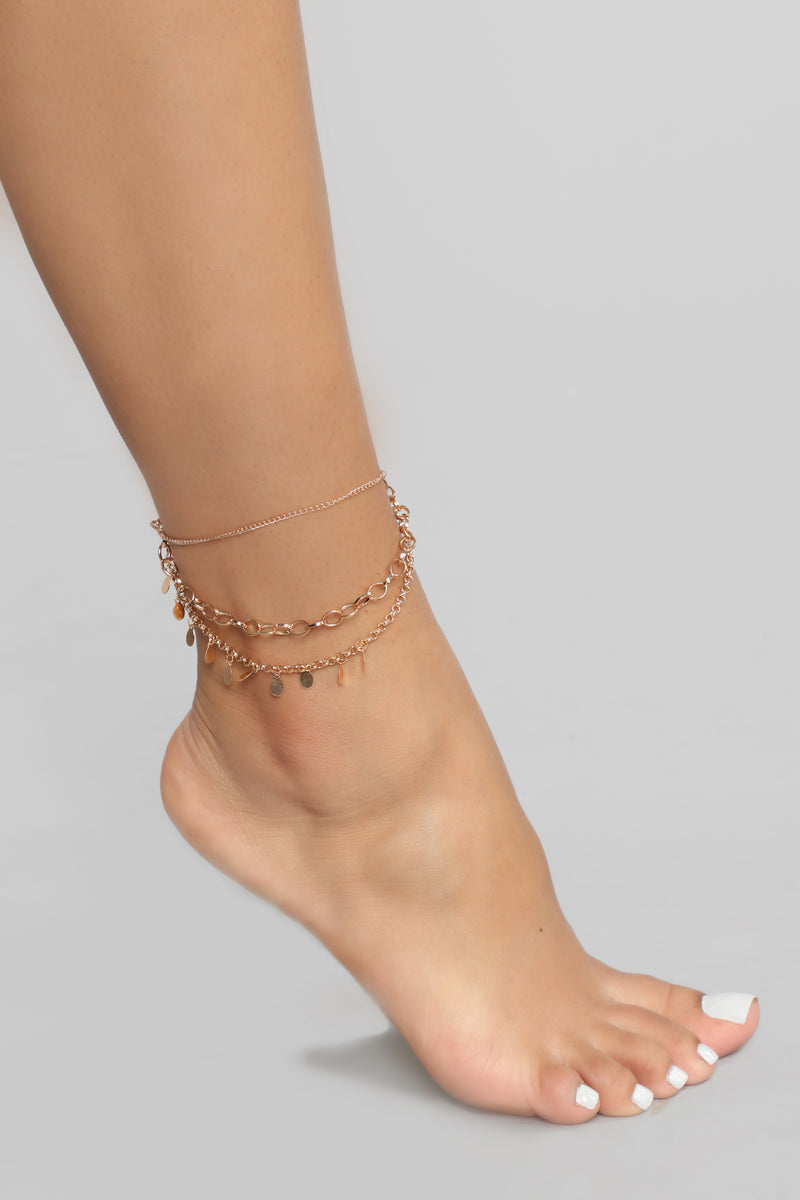 Step On The Scene Anklet - Gold | Fashion Nova, Jewelry | Fashion Nova