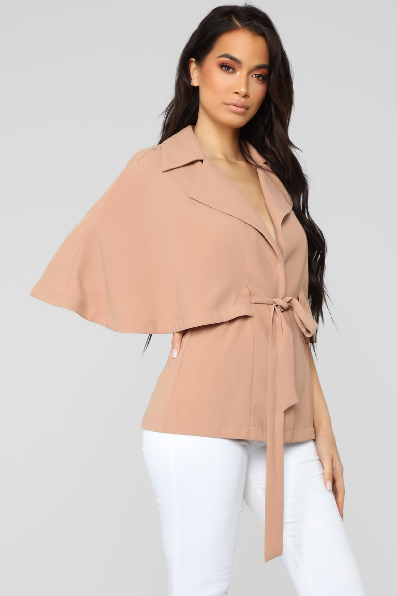 Strolling In Central Park Cape - Taupe | Fashion Nova, Jackets & Coats ...