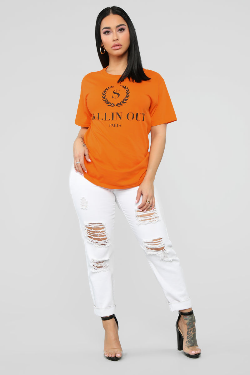 Ballin Out Tunic Top - Orange | Fashion Nova, Screens Tops and Bottoms ...