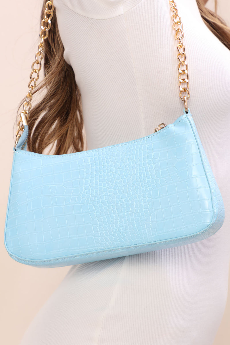 The Show Off Shoulder Bag - Light Blue | Fashion Nova, Handbags ...