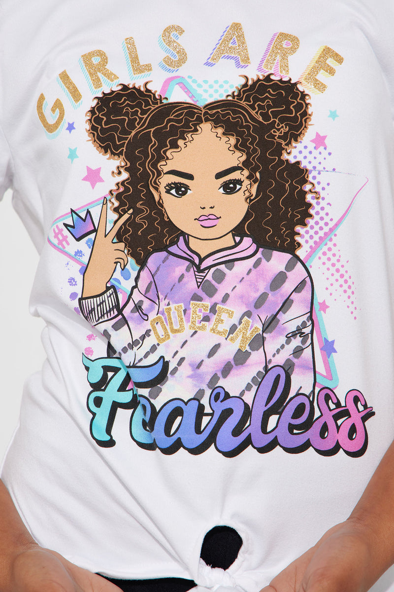 Mini Girls Are Fearless Legging Set - White/combo | Fashion Nova, Kids ...