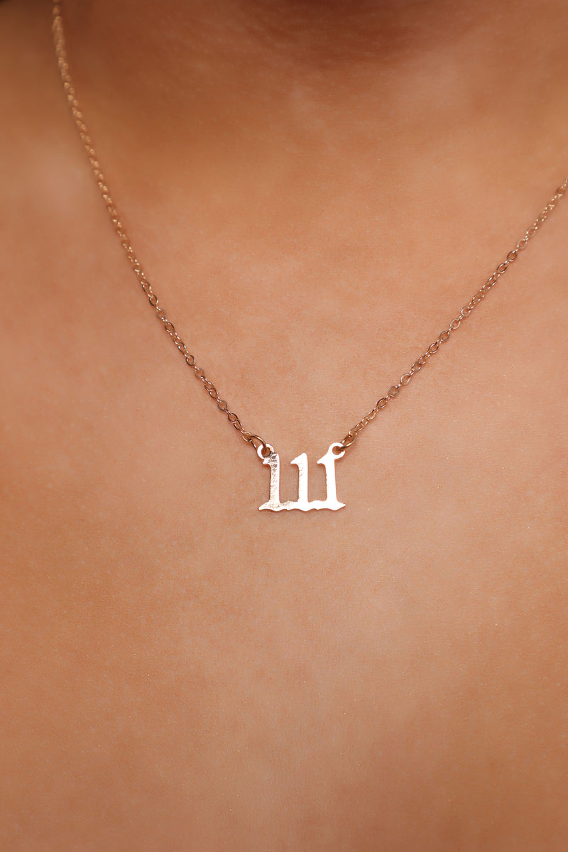 My Angel Number 111 Necklace - Gold | Fashion Nova, Jewelry | Fashion Nova
