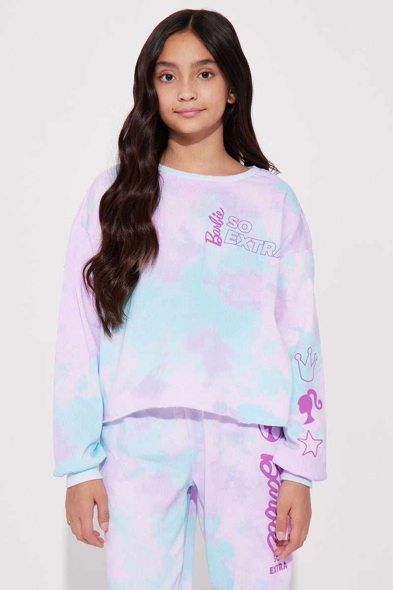 Mini Barbie So Extra Long Sleeve Crewneck - Pink/combo | Fashion Nova ...