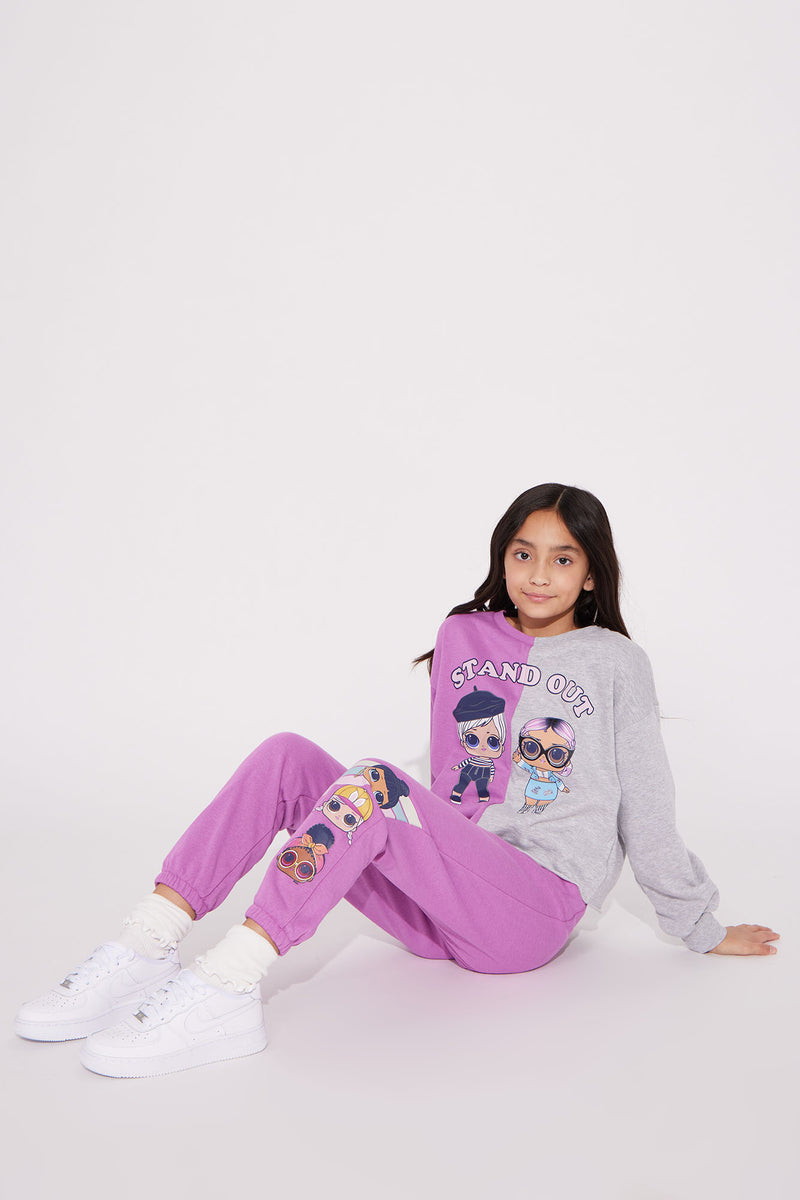 Mini LOL Besties Jogger Pants - Purple | Fashion Nova, Kids Pants ...