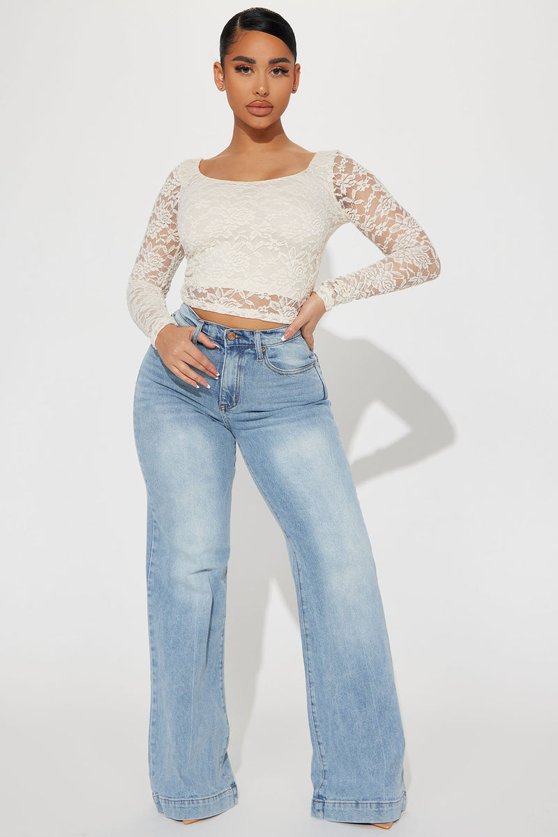 Leandra Lace Top - Cream | Fashion Nova, Knit Tops | Fashion Nova