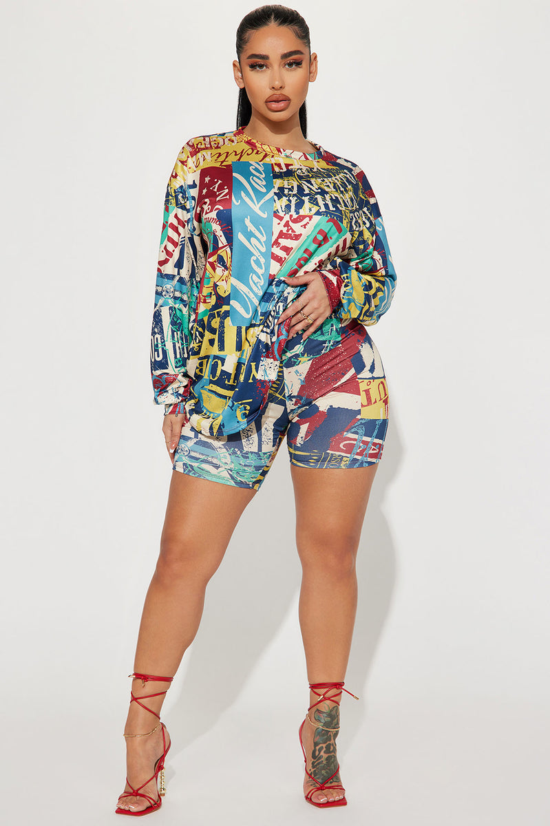 Part Of The Club Short Set - Multi Color | Fashion Nova, Matching Sets ...