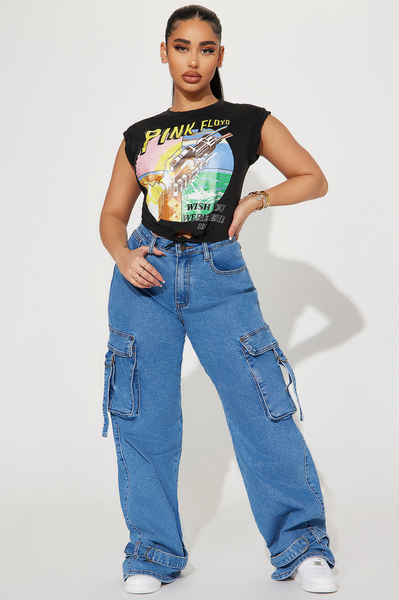 Pink Floyd Front Twist Tee - Black | Fashion Nova, Screens Tops and ...