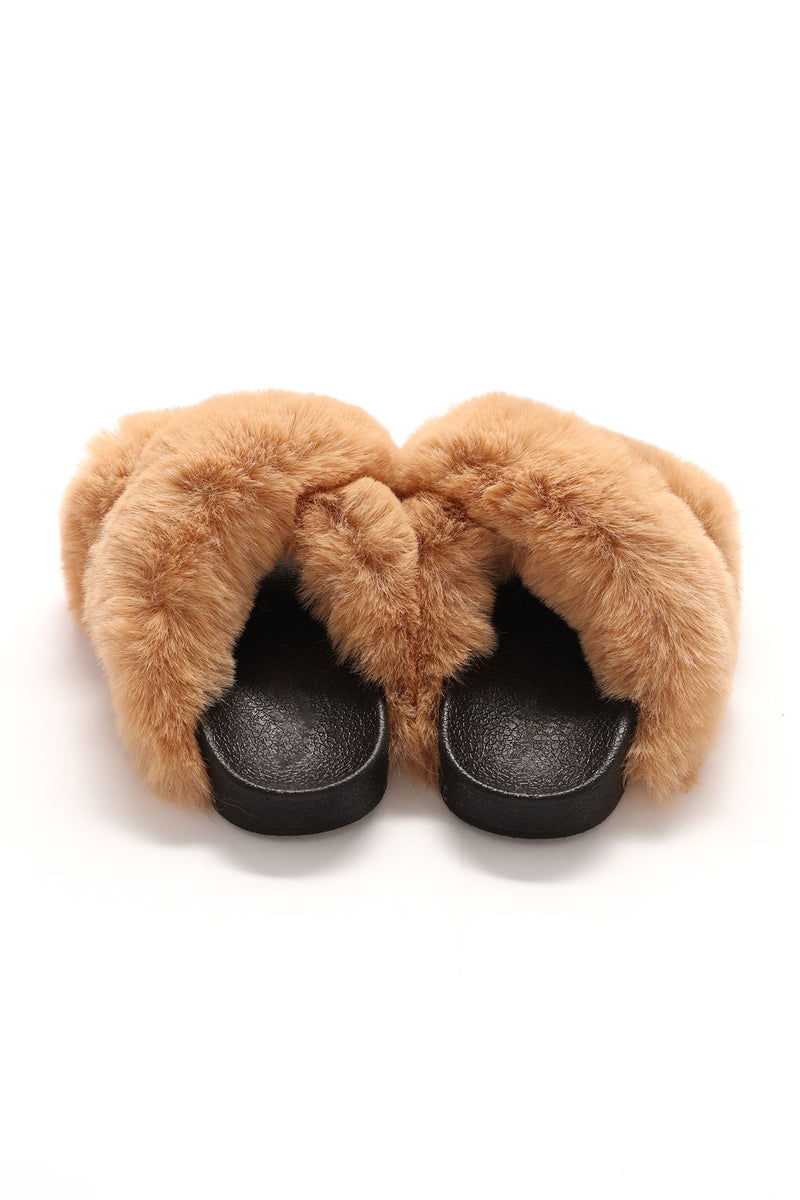 Mini Relaxed Vibes Fur Slides - Camel | Fashion Nova, Kids Shoes ...