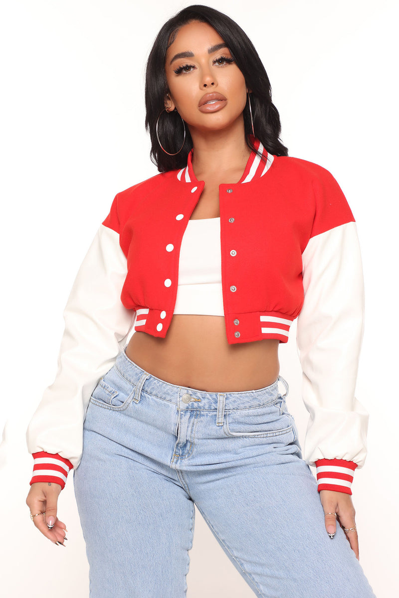 Cool Girl In School Varsity Jacket - Red | Fashion Nova, Jackets ...